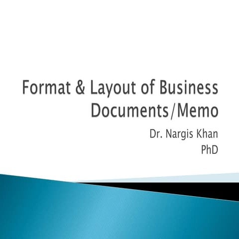 Format & Layout of Business Documents.pptx