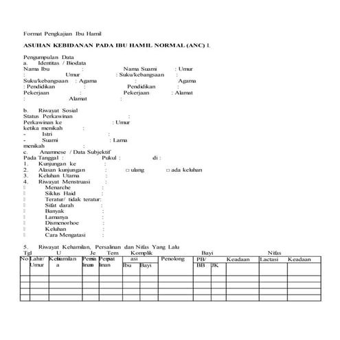Format n contoh anc | PDF