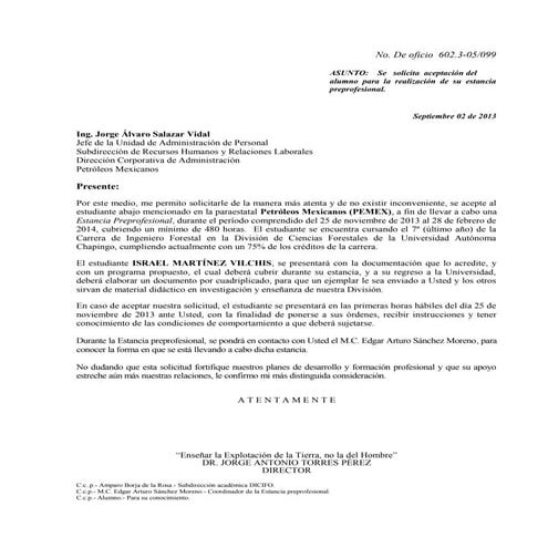 Modelo de solicitud | DOC