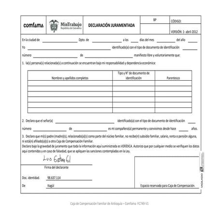 FORMATO DECLARACION JURAMENTADA COMFAMA (5).doc
