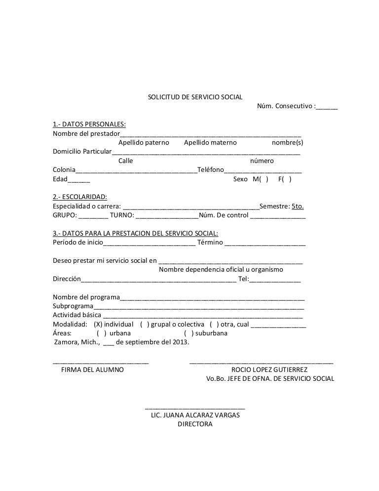 Carta De Solicitud De Servicio Social Actualizado Agosto 2022 Images