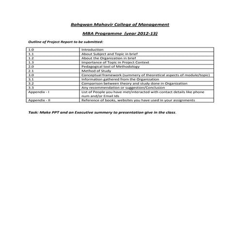Format of project report | PDF