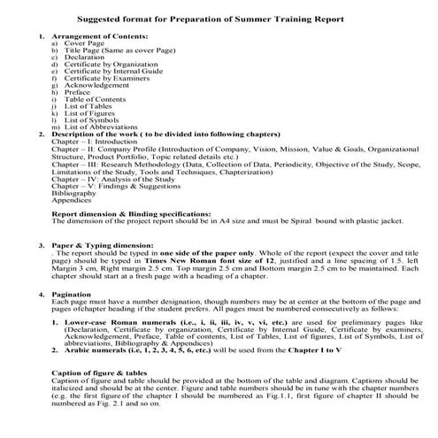 Format of Summer Training Report BBA pdf.pdf