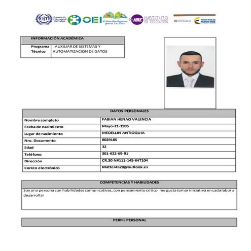 Kevin quiroz cv | DOCX