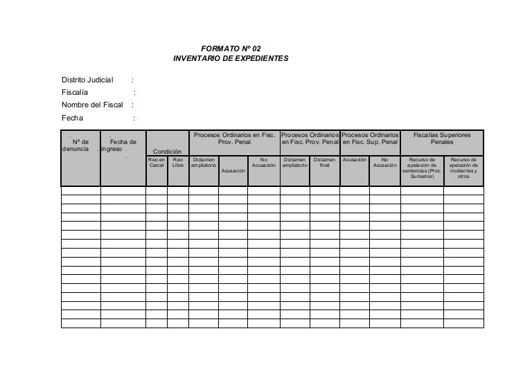 Modelo De Un Inventario