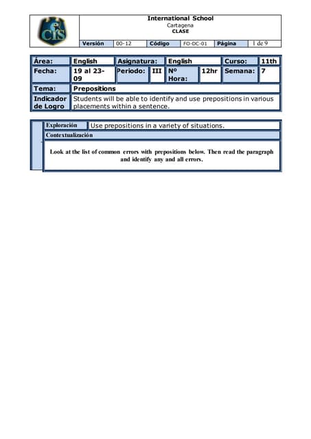 Formato plano 11th p3week3_adverbs | DOCX