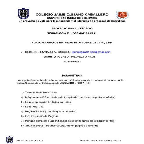 PROYECTO ESCRITO FINAL | DOC