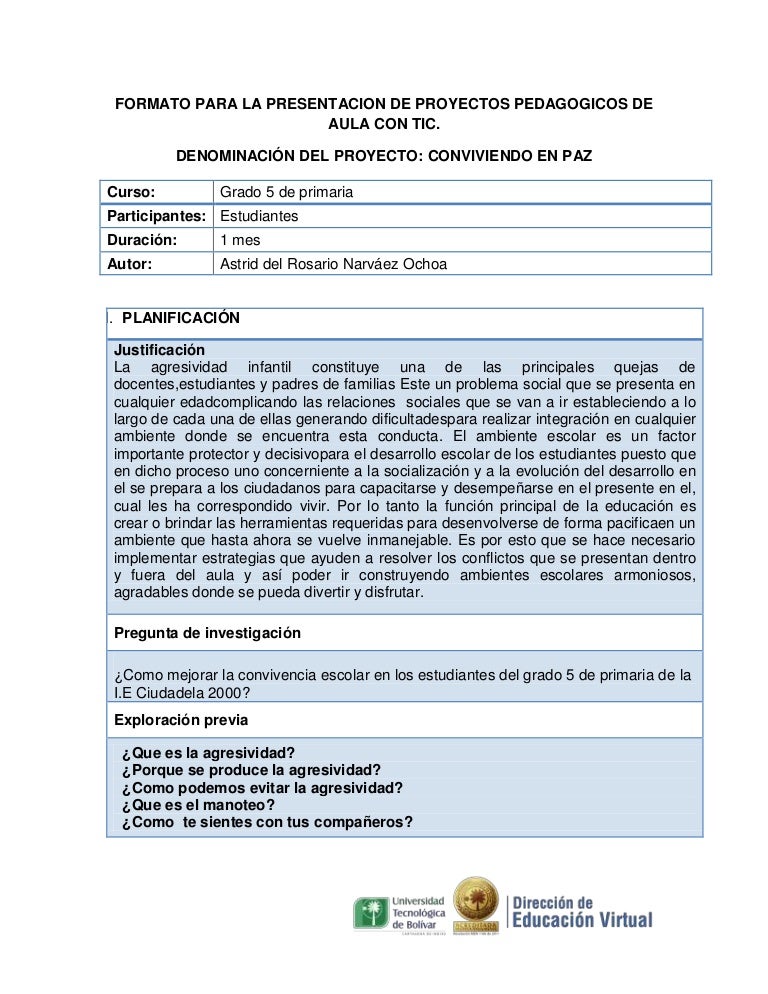 Formato Proyectos De Aula Jugando Tambien Aprendo Pro - vrogue.co