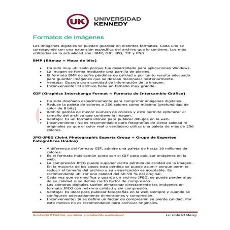 FORMATOS MAS COMUNES PARA IMAGEN | PPTX