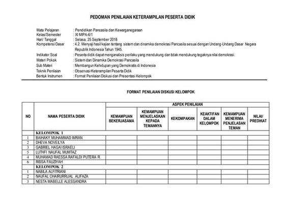 Contoh RPP menggunakan Framework UbD | PPT