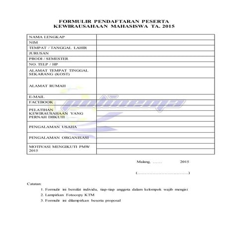 Format proposal pmw 2015 | DOC