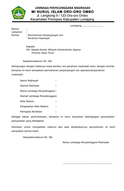 Contoh Surat pernyataan | DOCX
