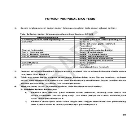 Format proposal Skripsi dan Tesis | PDF