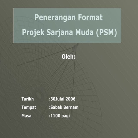 Format psm | PPT