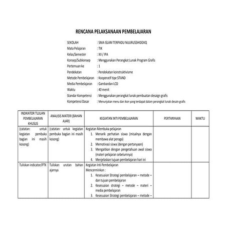 Format rpp baru | DOCX