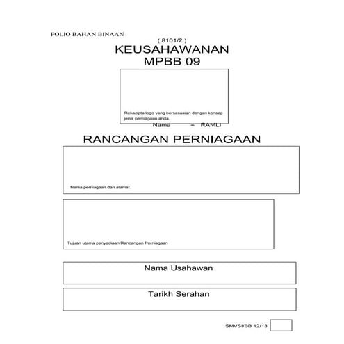Format rp (perkhidmatan) | DOC