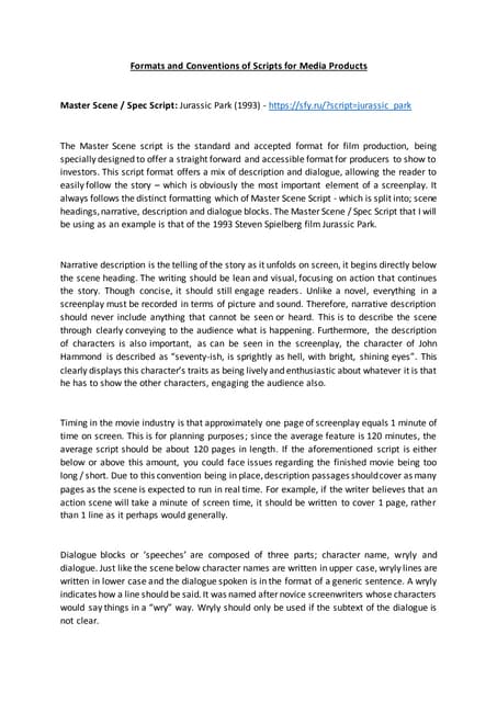 Example of Two-Column Script | PPTX