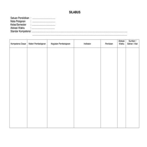 [Format] silabus | PDF