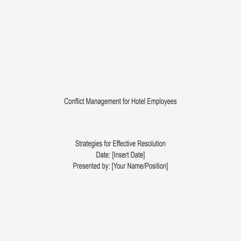 Conflict_Management_for_Hotel_Employees. | PPTX
