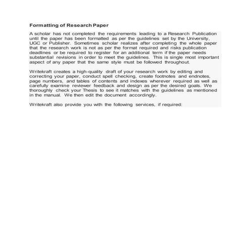 Formatting of research pape | DOCX