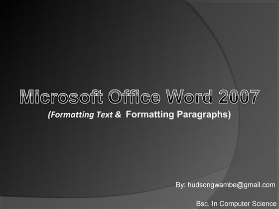 MS Word 2010 tutorial 4 | PDF
