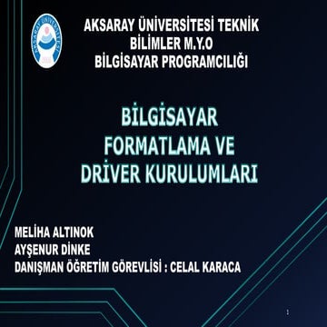 Format ve driver 1 | PPTX