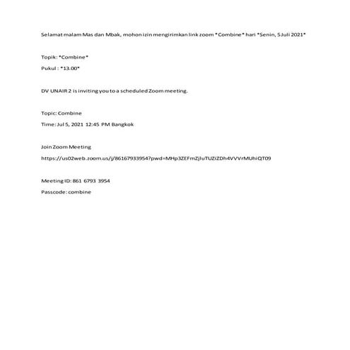 Format wa zoom | DOCX