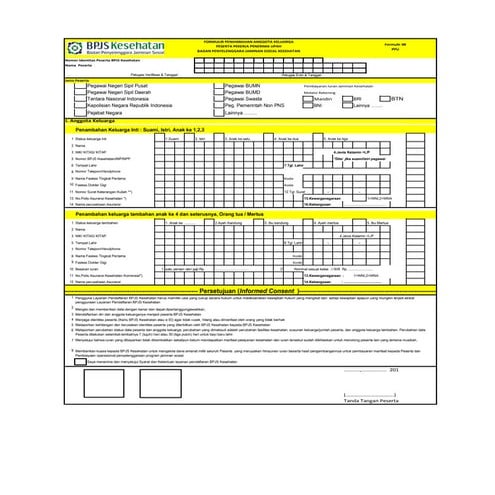 Form bpjs | PDF