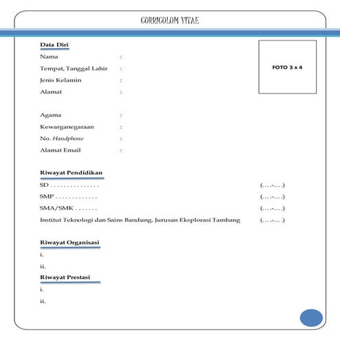 Form cv | DOCX