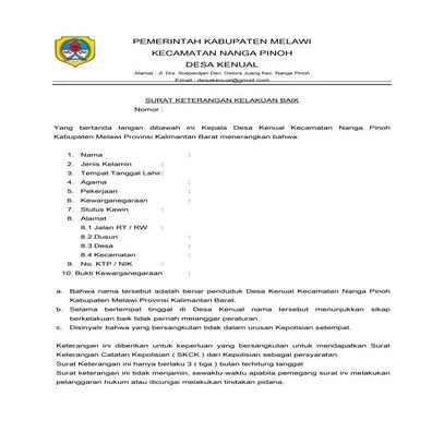 Form desa oke | DOC