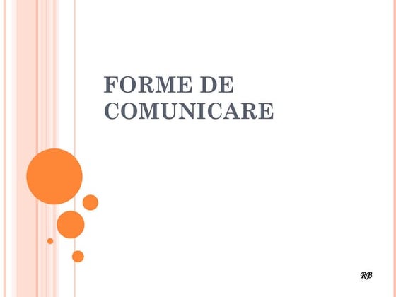 Tipurile de comunicare | DOCX