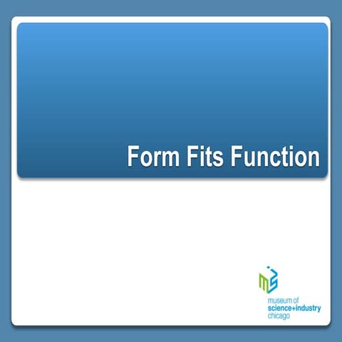 Form fits function | PPTX
