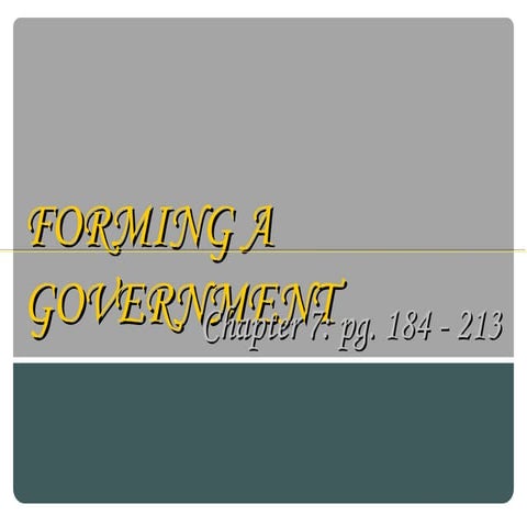 Forming A Government | PPT | Politics