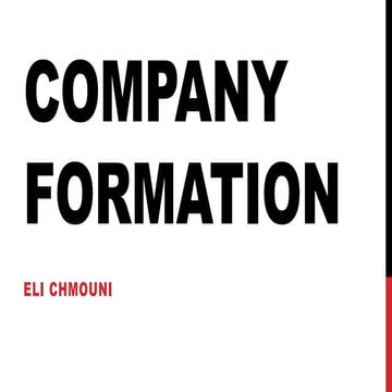 Forming an LLC | PPTX