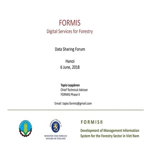 FORMIS, Digital Services for Forestry | PPTX