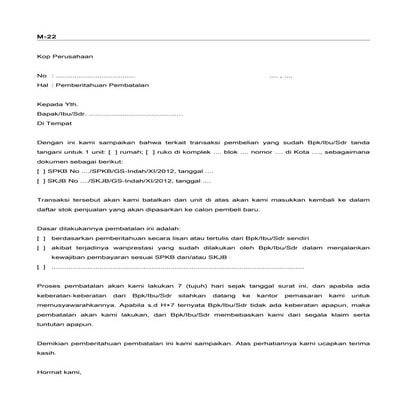 Form mkt22 (pembatalan) | DOC