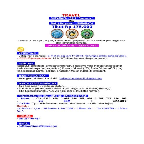 Bali Dewata trans | DOCX