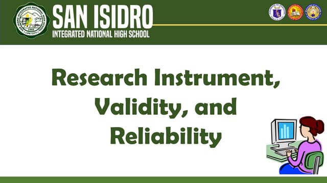 Credibility, validity, reliability and transferability | PPTX | Science