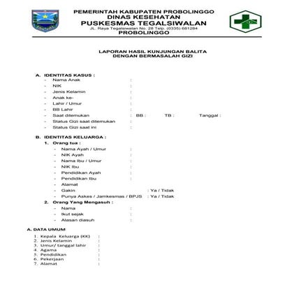 Format Asuhan Keluarga (Perkesmas) | DOC