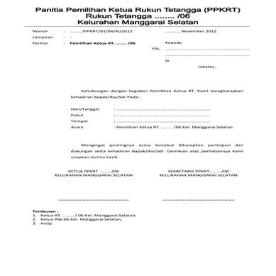 contoh Jadwal ronda | PDF