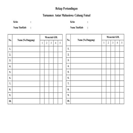 FORM Rekap Pertandingan Futsal.docx