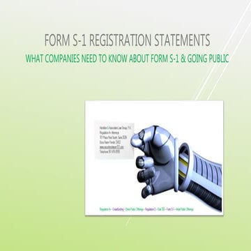 Form S-1 Registration Statements | PPTX
