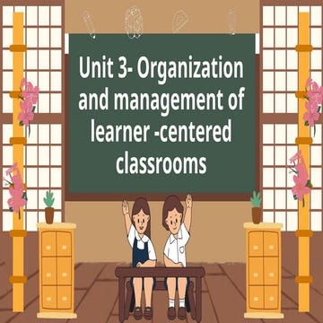 Forms-of-learner-centered-classroom-organization-procedures | PPTX