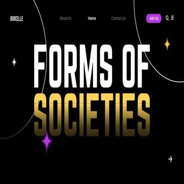 forms-of-society. DISCUSSES THE FORMS OF SOCIETY AND HOW IT HELPS ...