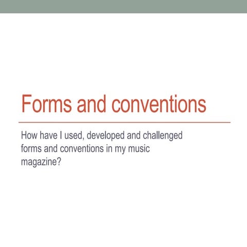 Forms and conventions | ODP