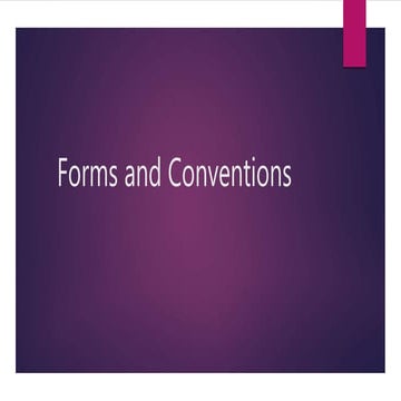 Forms and conventions | PPTX | Desktop Publishing | Computer Software ...