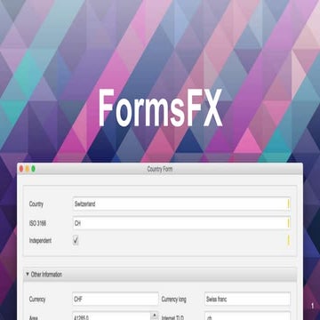 Introduction to FormsFX | PPTX