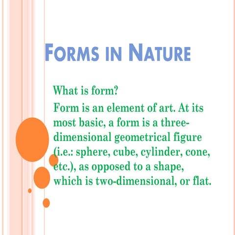 Forms in nature.upload to slideshare | PPT | Physics | Science