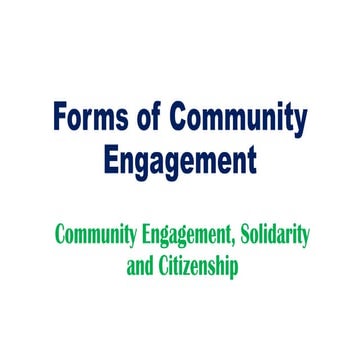 Forms of Community Engagement.pptx....... | PPTX