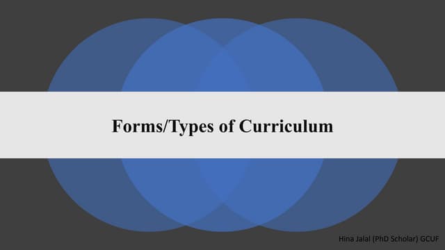 THE HIDDEN CURRICULUM | PPTX